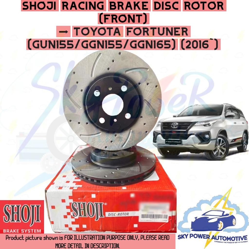 SHOJI RACING TOYOTA FORTUNER GUN155 / GGN155 / GGN165 (2016~) DRILLED ...