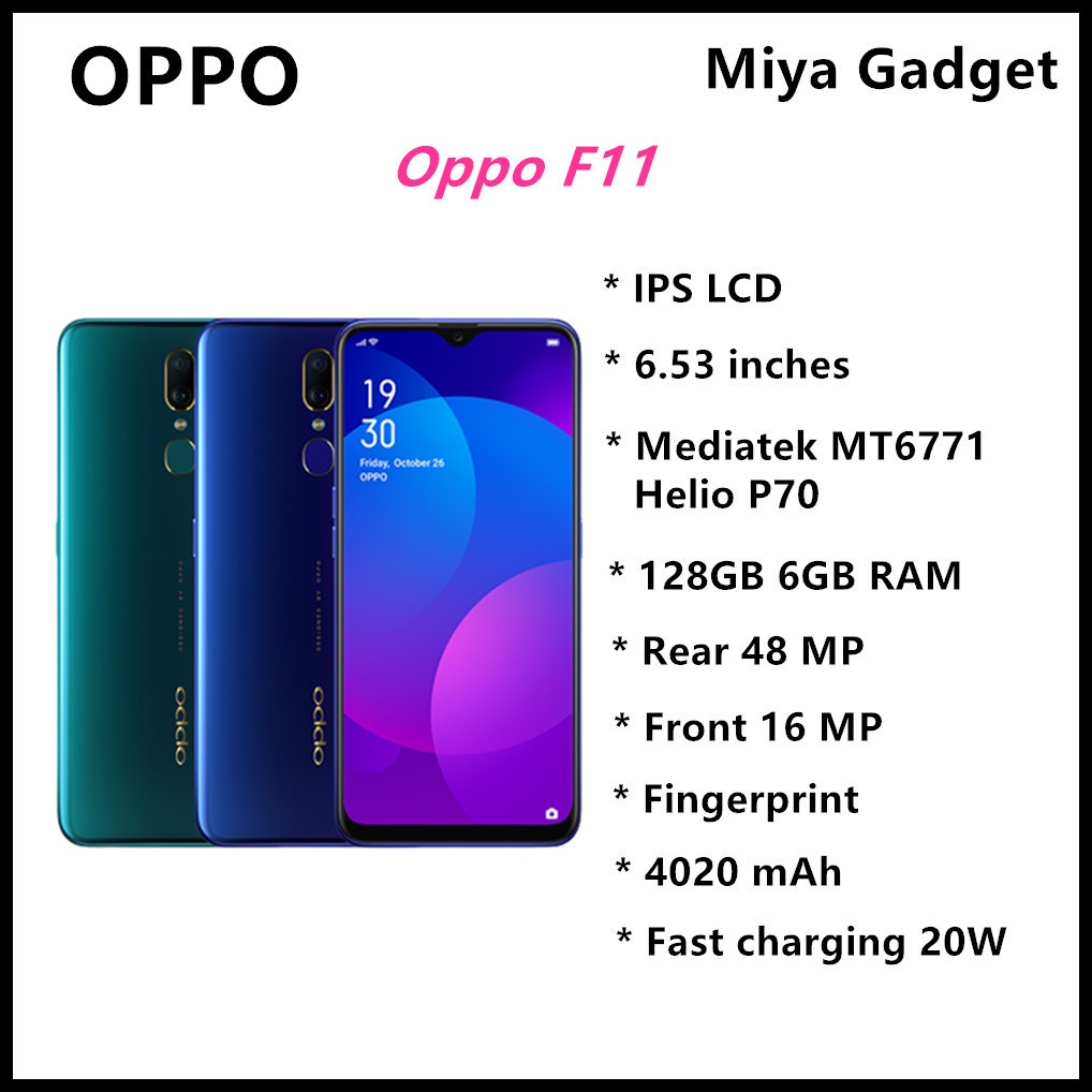 Oppo F11 (8GB RAM + 256GB ROM) 6.53 Inch 48MP Dual Camera LTE ...