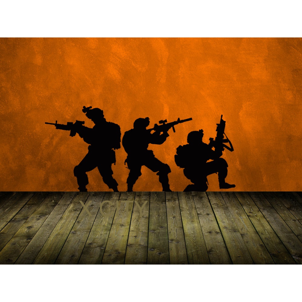 Special Forces Warrior Military Army War Wall Decal Soldiery Helicopter ...