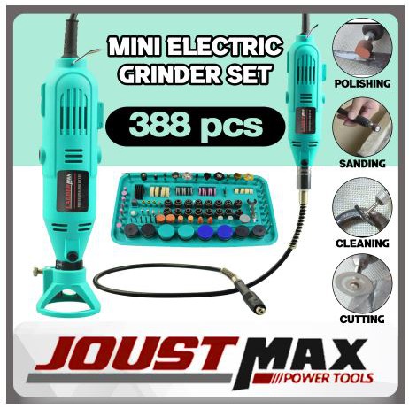 🔥TAWARAN HEBAT🔥 388Pcs Mini Electric Die Grinder Drill Set Tool ...