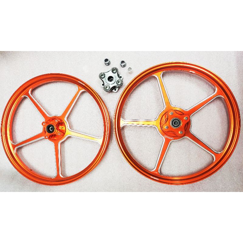HYPERTECH FORGED HG505 OREN PNP Y15ZR SPORT RIM | Shopee Malaysia