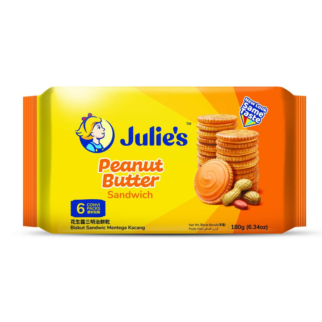 JULIE'S peanut sandwich cookies [135gm] | Shopee Malaysia