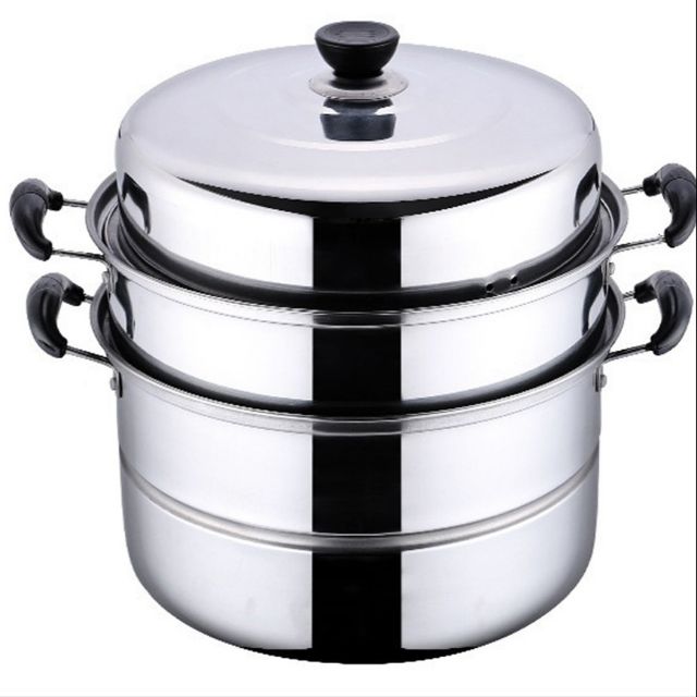 FREE SHIP 🎉🎉Pengukus 3 Layer Multi Function Stainless Steel Steamer Pot ...