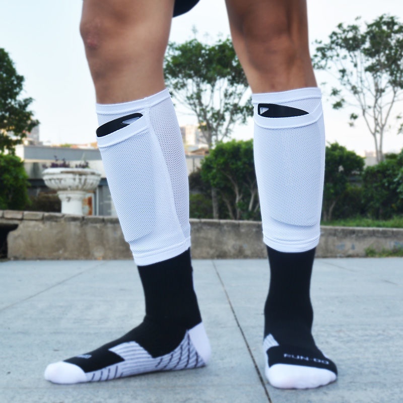 FOOTBALL LEG SLEEVE Professional football socks adult kids fixed no ...