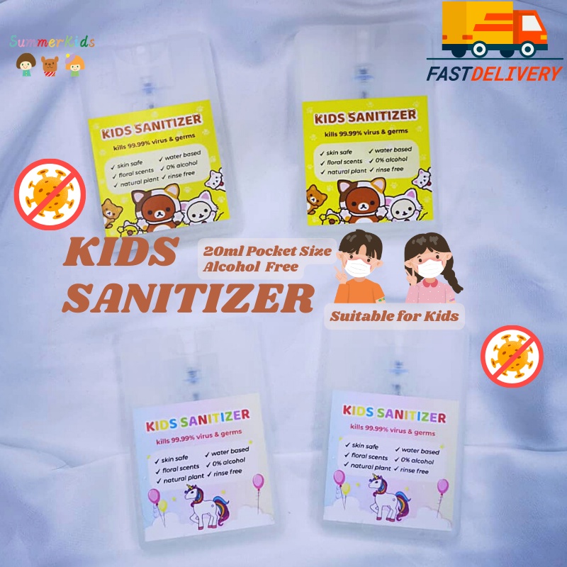 Kids Sanitizer Hand Sanitizer Hand Sanitizer Spray Pocket Sanitizer Non ...