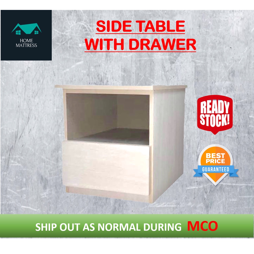(ASSEMBLED ITEM) Side Table Side Cabinet Sideboard Bed Side Table With ...