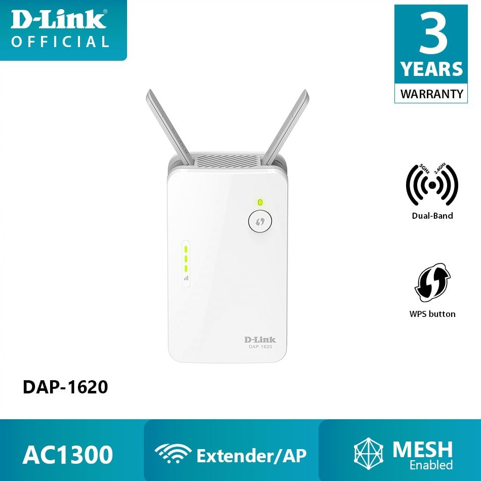 D-Link AC1300 Wi-Fi Range Extender DAP-1620 | Shopee Malaysia