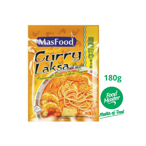 MASFOOD Instant Curry Laksa Paste | Perencah Kari Laksa Segera | 180g ...