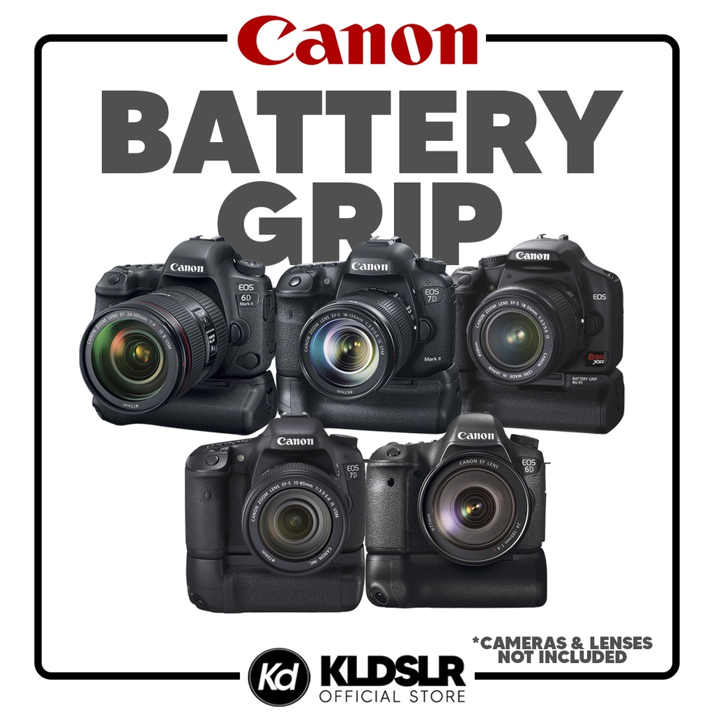 Canon Battery Grip for 6D Mark II/ 7D Mark II/ 6D/ 450D/ 1000D/ 7D ...