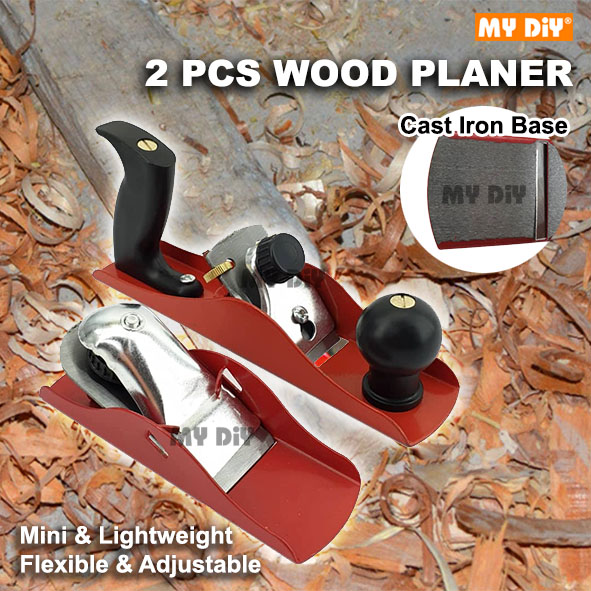 MYDIYHOMEDEPOT - 2pcs Wood Planer Block Planer Set Carpenter ...