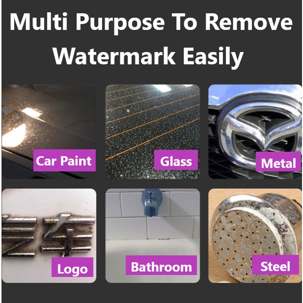 TUUCONE Watermark Remover Scale Cleaner Water Spot Remover Berkesan ...