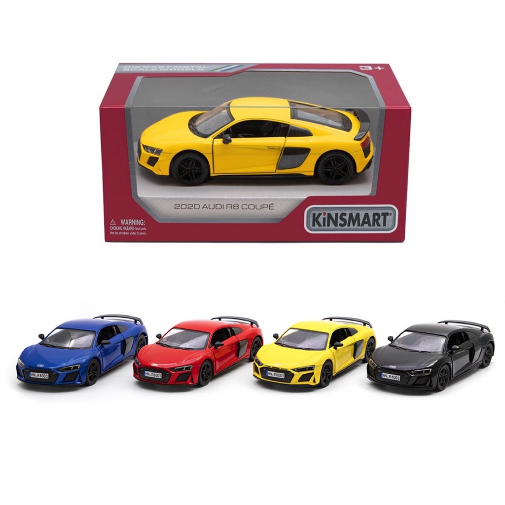 Kinsmart 2020 Audi R8 Coupe Scale 1/36 KT5422 Die-Cast Models Ready ...