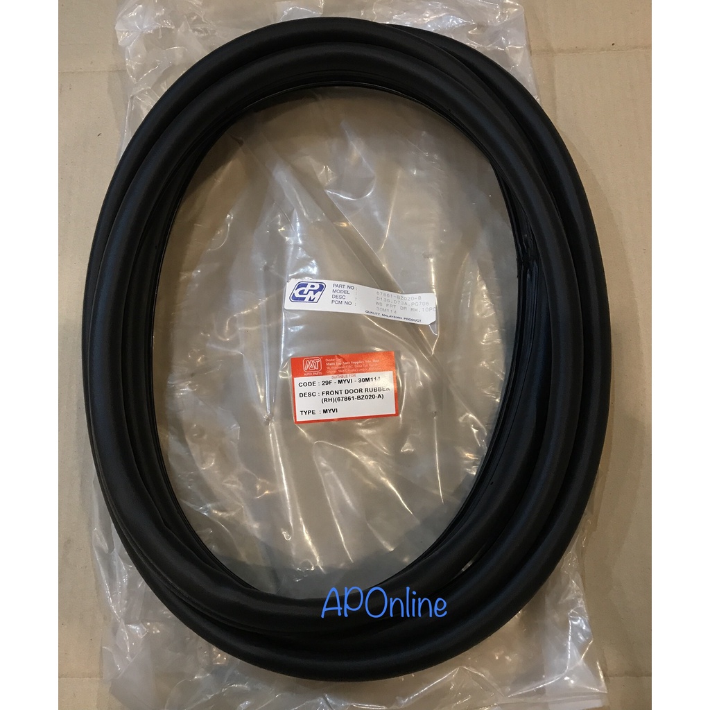 Perodua Myvi 2005-2010 Door Rubber / Weatherstrip ( Inner / Body ...