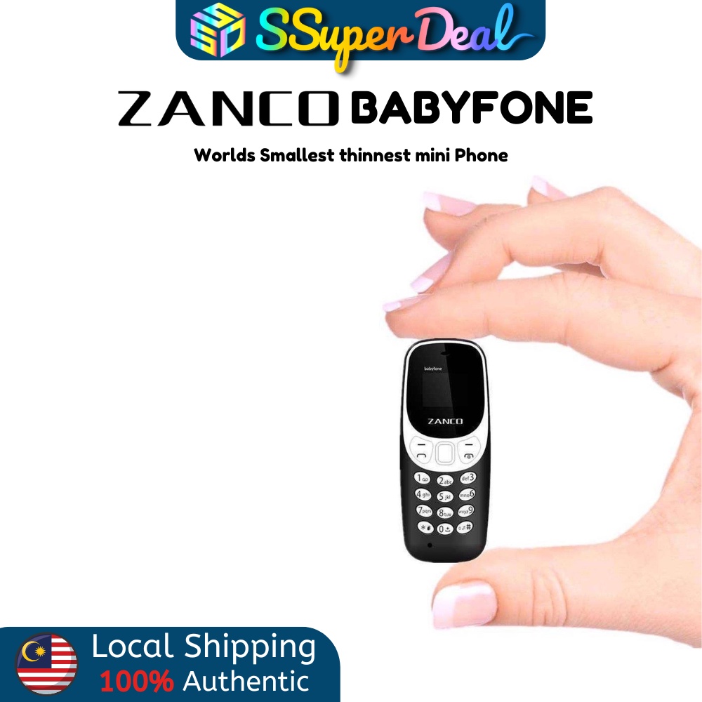 ZANCO Babyfone (World's Smallest Phone) | Shopee Malaysia