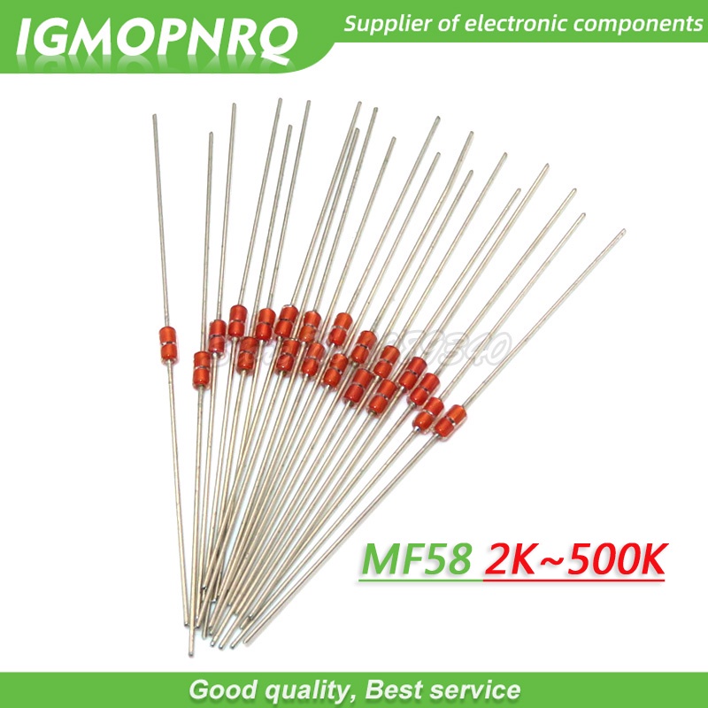 50pcs Thermal Resistor NTC MF58 3950 5% B 2K 5K 10K 20K 50K 100K 200K ...