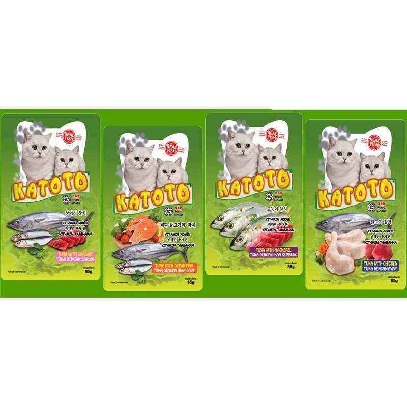 Clearance katoto wet cat food 24pack (box) makanan basah kucing ...