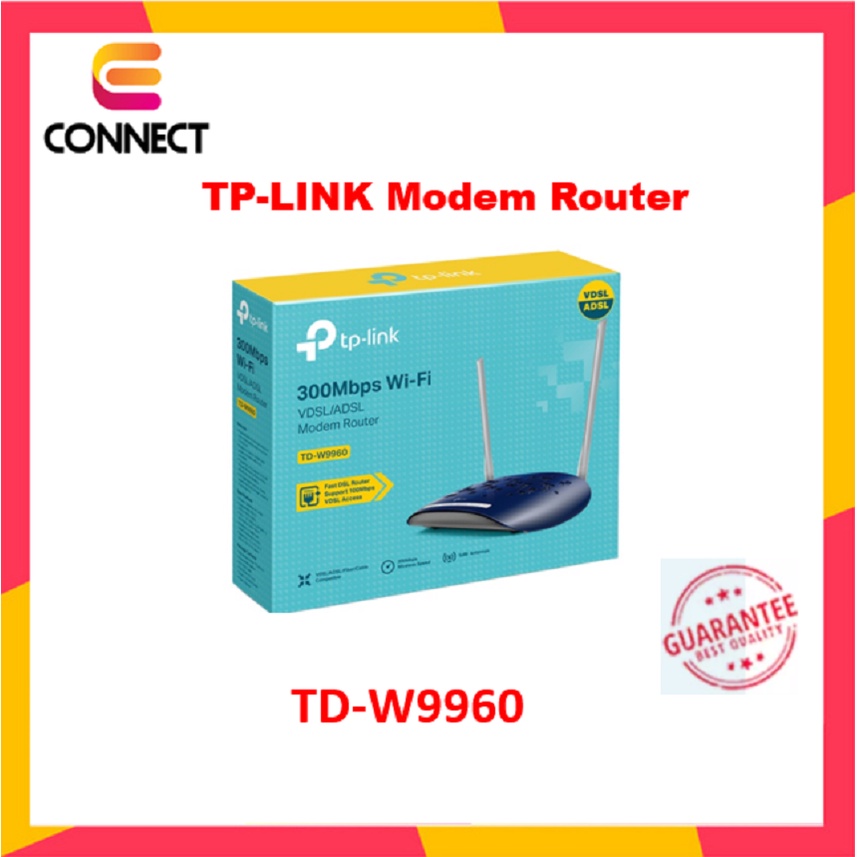 TP-Link TD-W9960 / TD-W8961N 300Mbps Wireless N VDSL/ADSL Modem For Streamyx WiFi Router TD ...