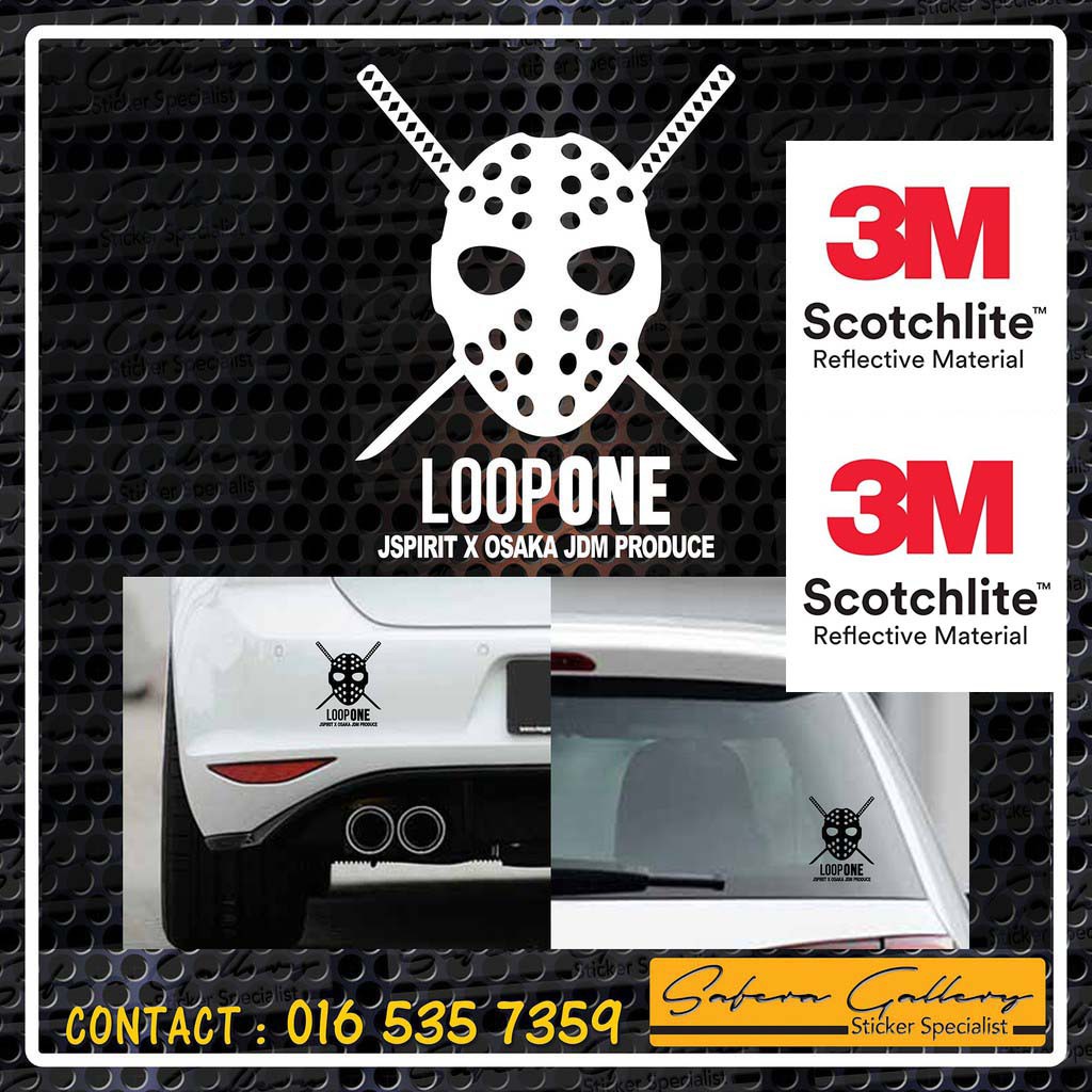 NEW CAR STICKER Loop One LoopOne Kanjo Osaka Mask Car Sticker ...