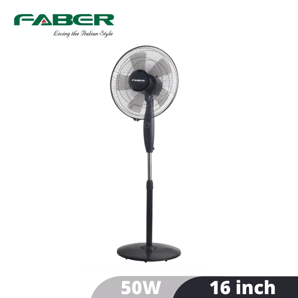 FABER 5 Blades 16 inch Stand Fan (16") FSF Vento Gen 2 1629 Black/ 1630 ...