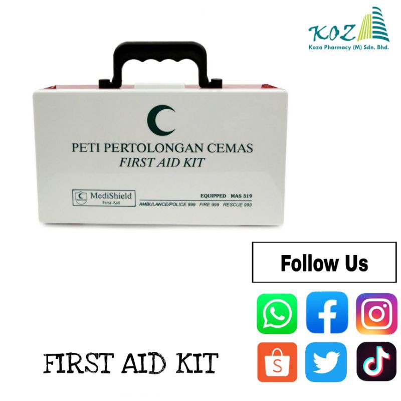 [ READY STOCK 🇲🇾 ] MEDISHIELD LARGE FIRST AID KIT (EQUIPPED/EMPTY ...