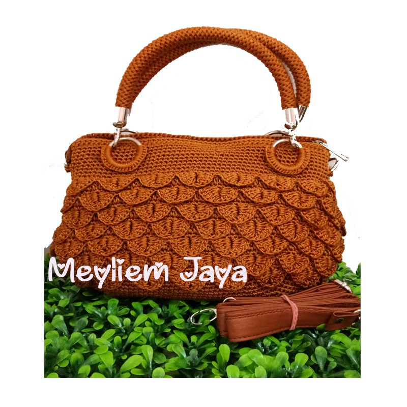 Ren Shop Triple Scales Bonza Knitting Bag (Copper) | Shopee Malaysia