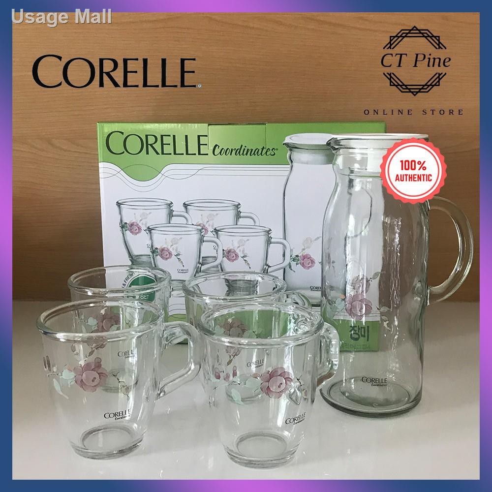 卍 Corelle Coordinates 5pc Jug Set / Country Rose / Mug Cawan Jag ...