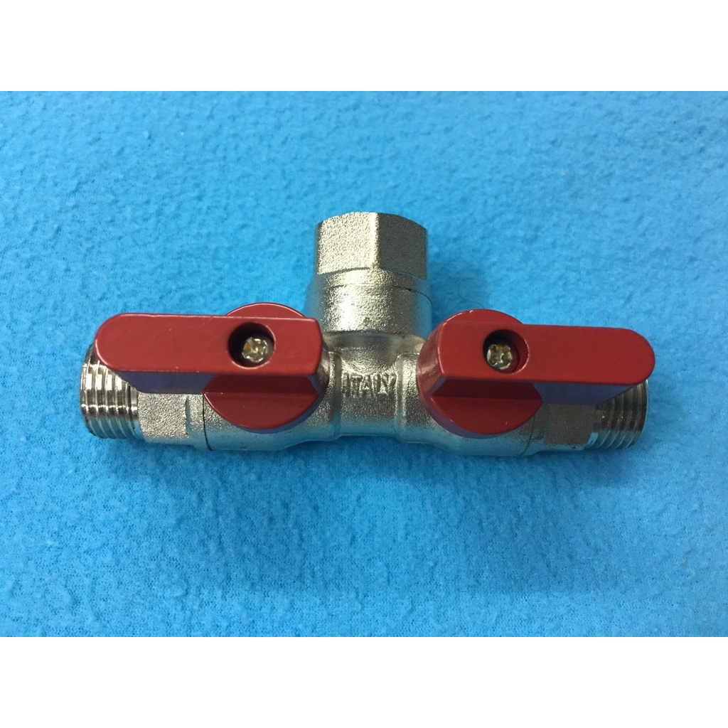 Three-Way Valve e ITALY (T629) 2-Sided Twister Brass 2-Sided Outer ...