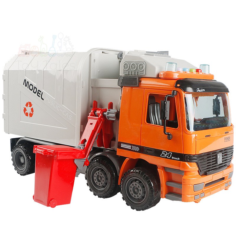 GARBAGE TRUCK TOY [Rubbish Bin Toys BIG Extra Large 1:10 ] Lori Sampah ...