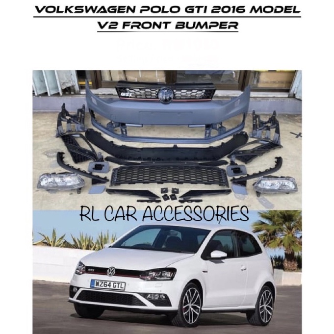 Volkswagen polo mk5 2011- 2017 gti bodykit body kit front rear Bumper ...