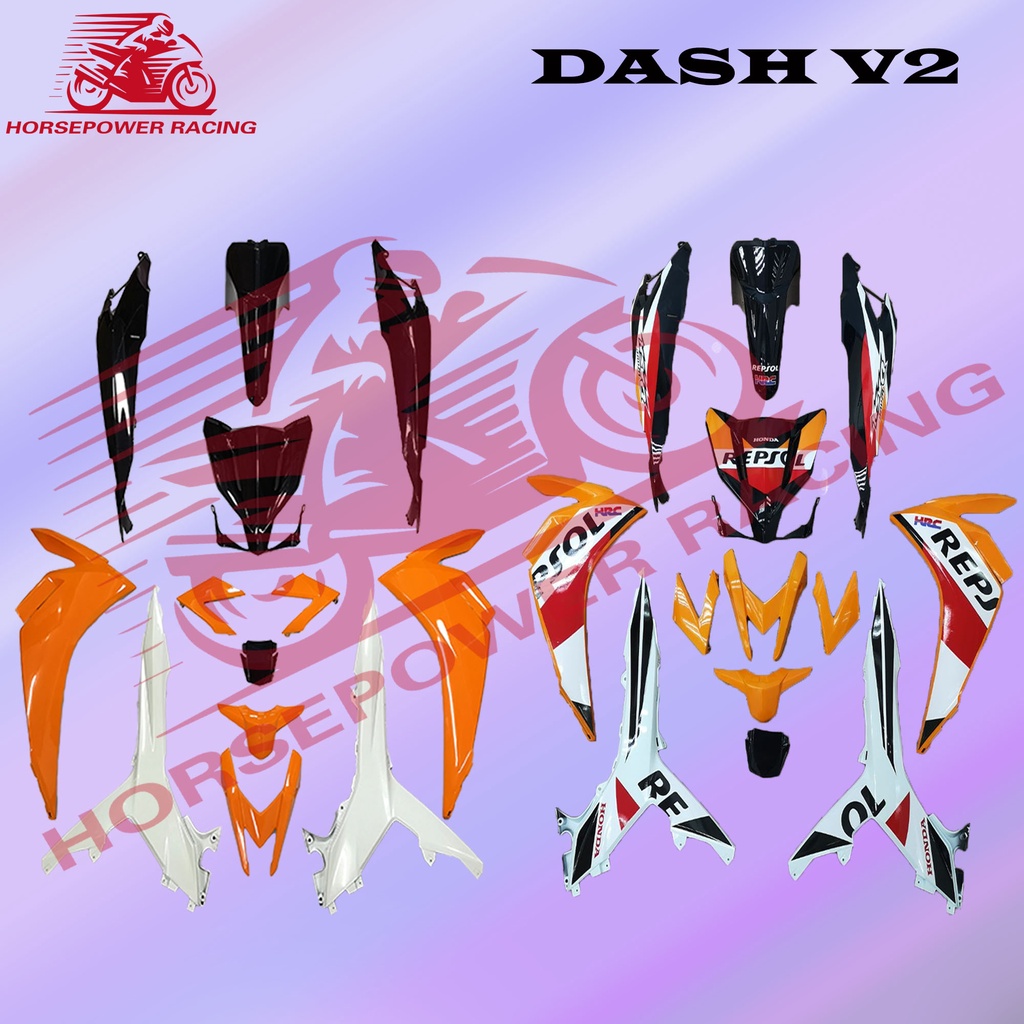 DASH 110 V2 COVER SET (REPSOL) FULL SET HONDA | Shopee Malaysia