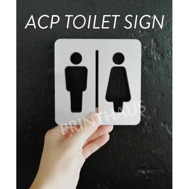 Modern ACP Toilet Sign Restroom Sign Bathroom Washroom Sign Men Women ...