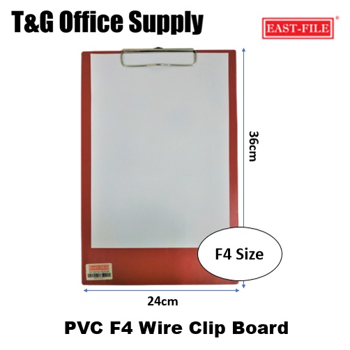 PVC F4 Wire Clip Board / F4 Clip Board / Papan Keratan Kawat [Random ...