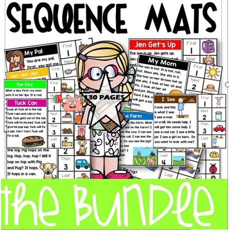 296- Sequencing Mats 2 sets Bundle Read and Sequence 130 pages ...