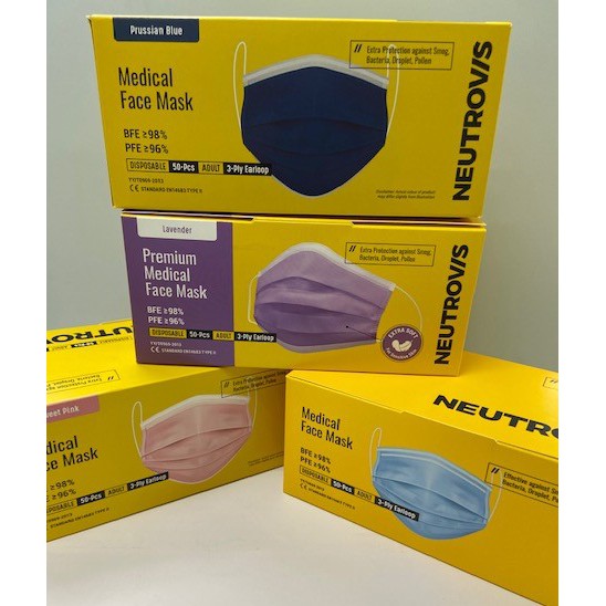 NEUTROVIS (WEST MALAYSIA ONLY) 3-PLY MEDICAL FACE MASK 50'S | Shopee ...