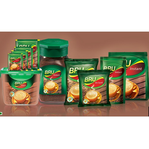 BRU Coffee Original 50gm / 100gm bottle/ 200gm packet refill | Shopee ...