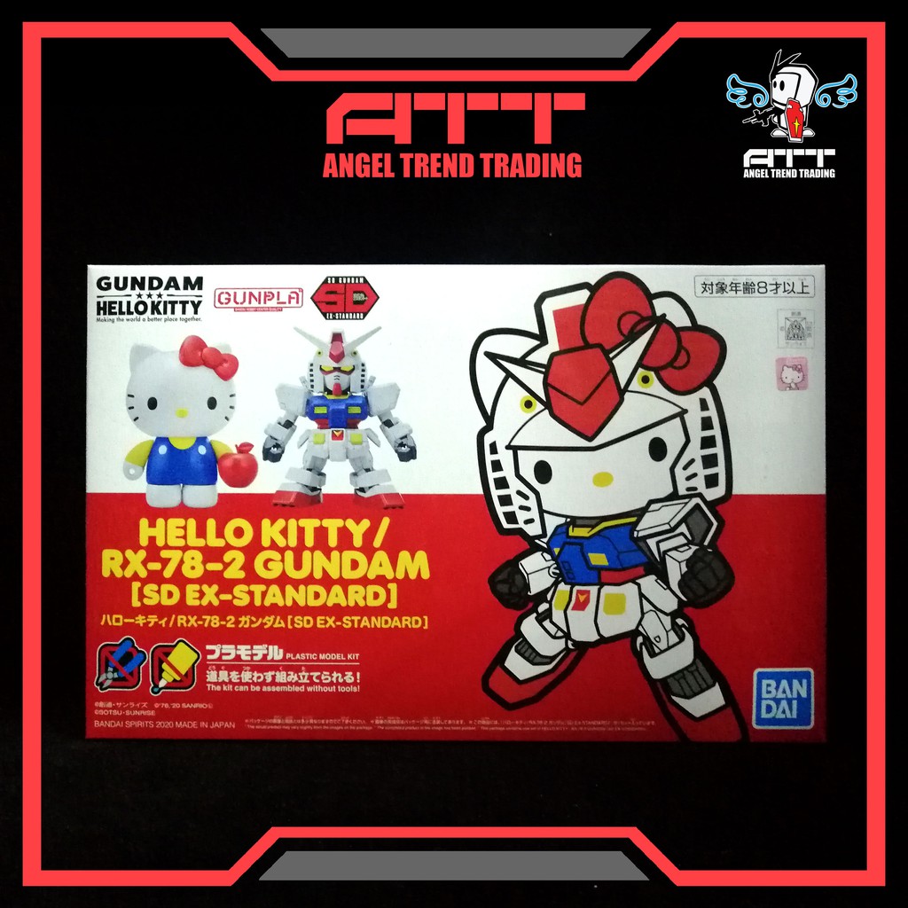 Sd Hello Kitty Rx 78 2 Gundam [sd Ex Standard] Hello Kitty Sdcs Gunpla