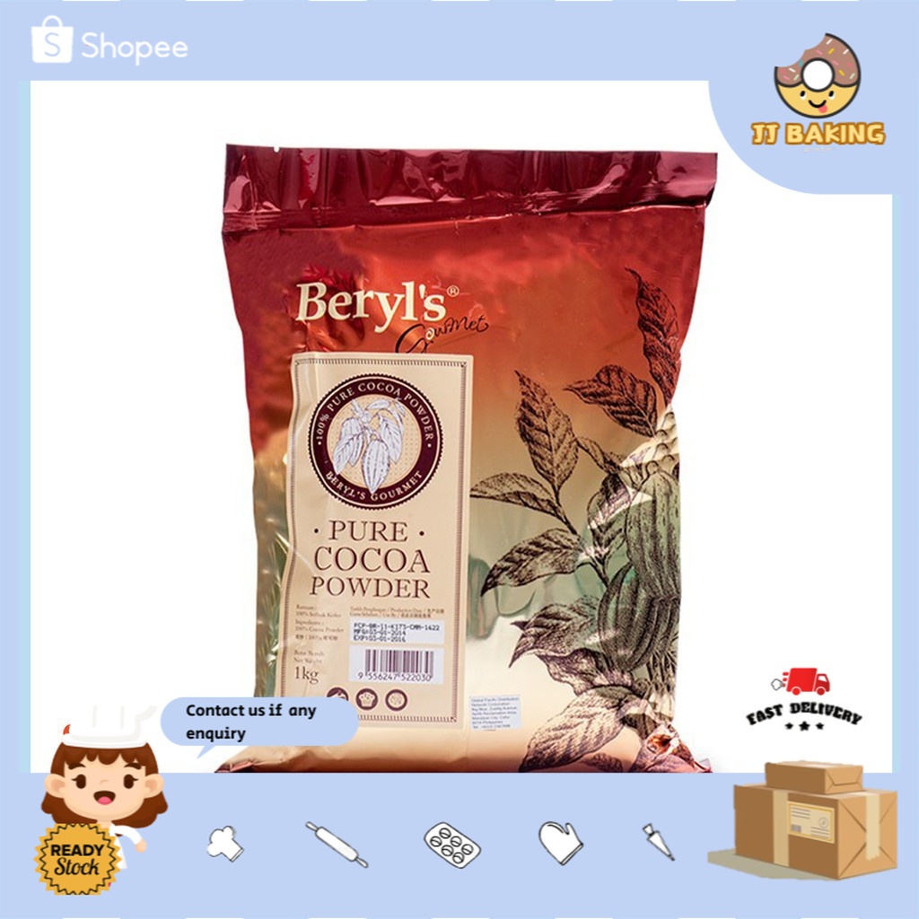 Beryl's Pure 100% Cocoa Powder 1kg | Shopee Malaysia