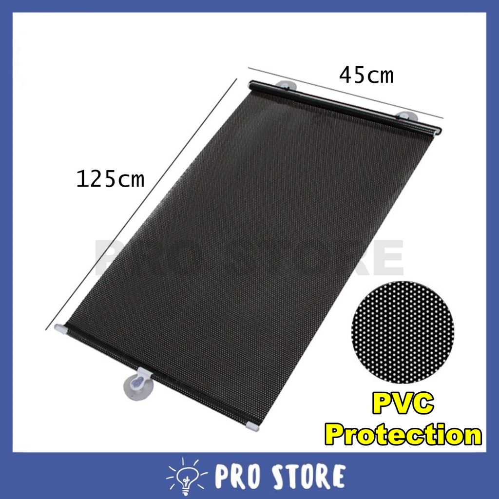 PROSTORE Car Front Side Window Sunshade Anti UV Shade Car Retractable ...