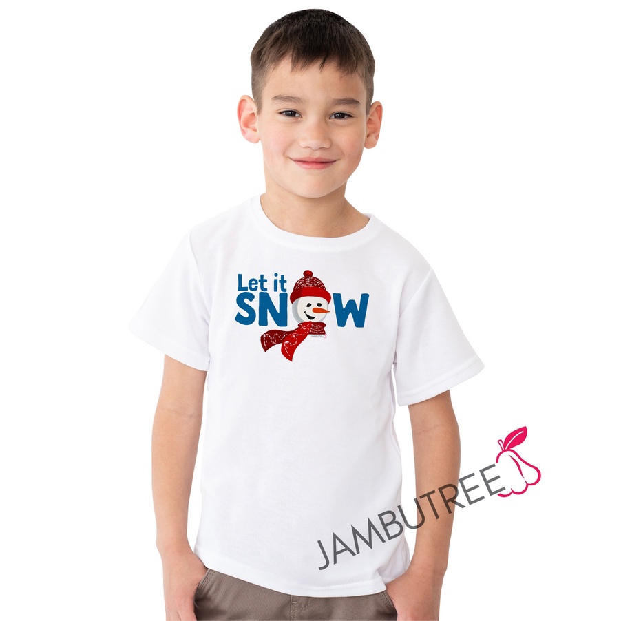 Jambutree Funny Merry Christmas Party Celebration Snowman Let It Snow Boys Girl Children Kids ...