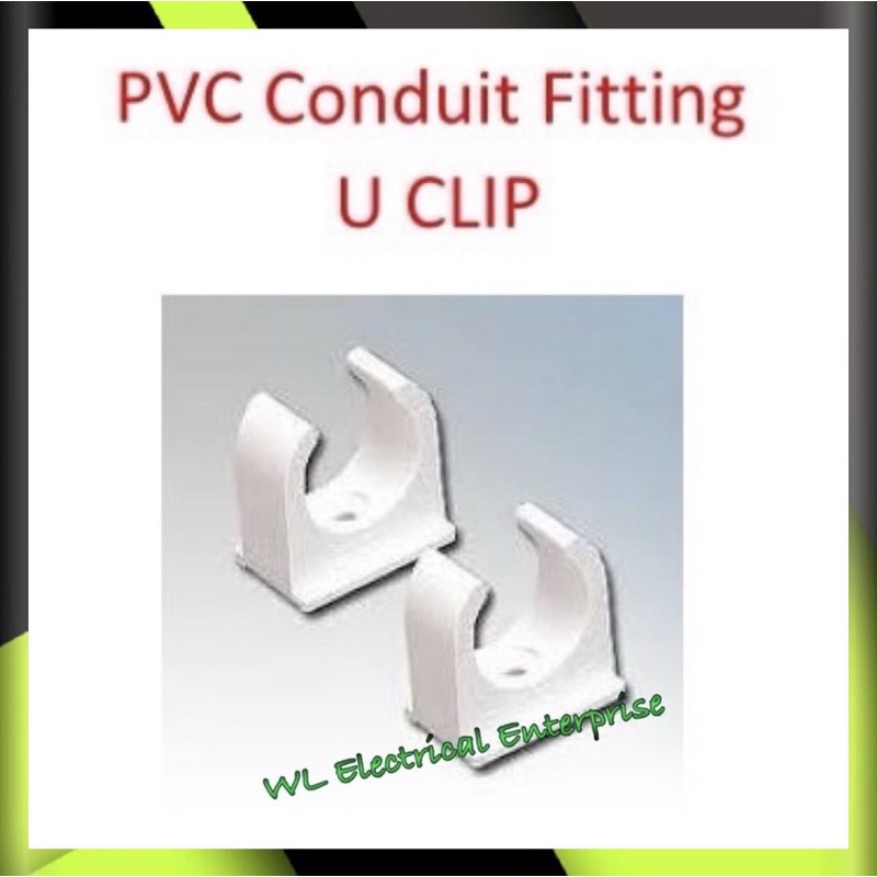 💥Ready Stock💥 PVC Conduit Clips / Spring clips 3/4" 20mm / 1" 25mm ...