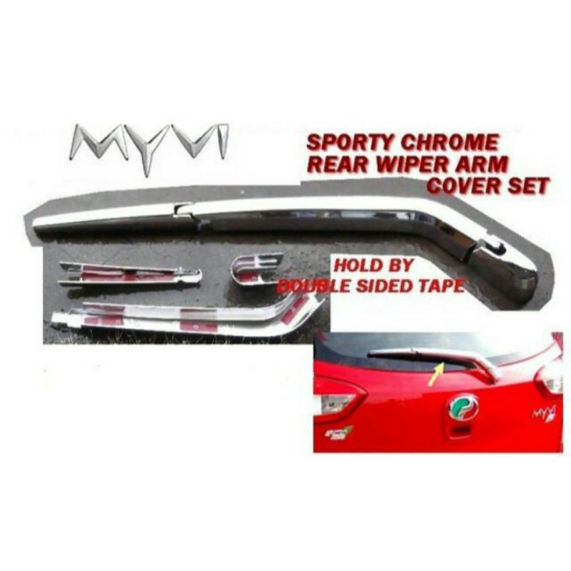 pERODUA mYVI 2018-2021 REAR WIPER CHROME COVER | Shopee Malaysia