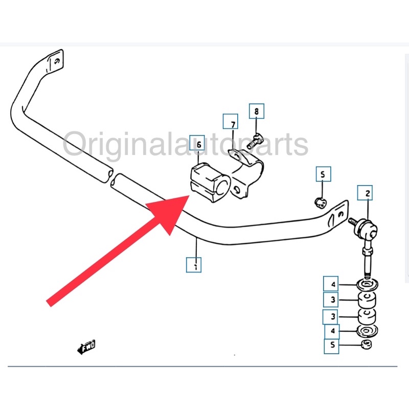 (Set-2pcs)Suzuki Vitara Se416 3Door 5Door Fr Stab Bush. | Shopee Malaysia