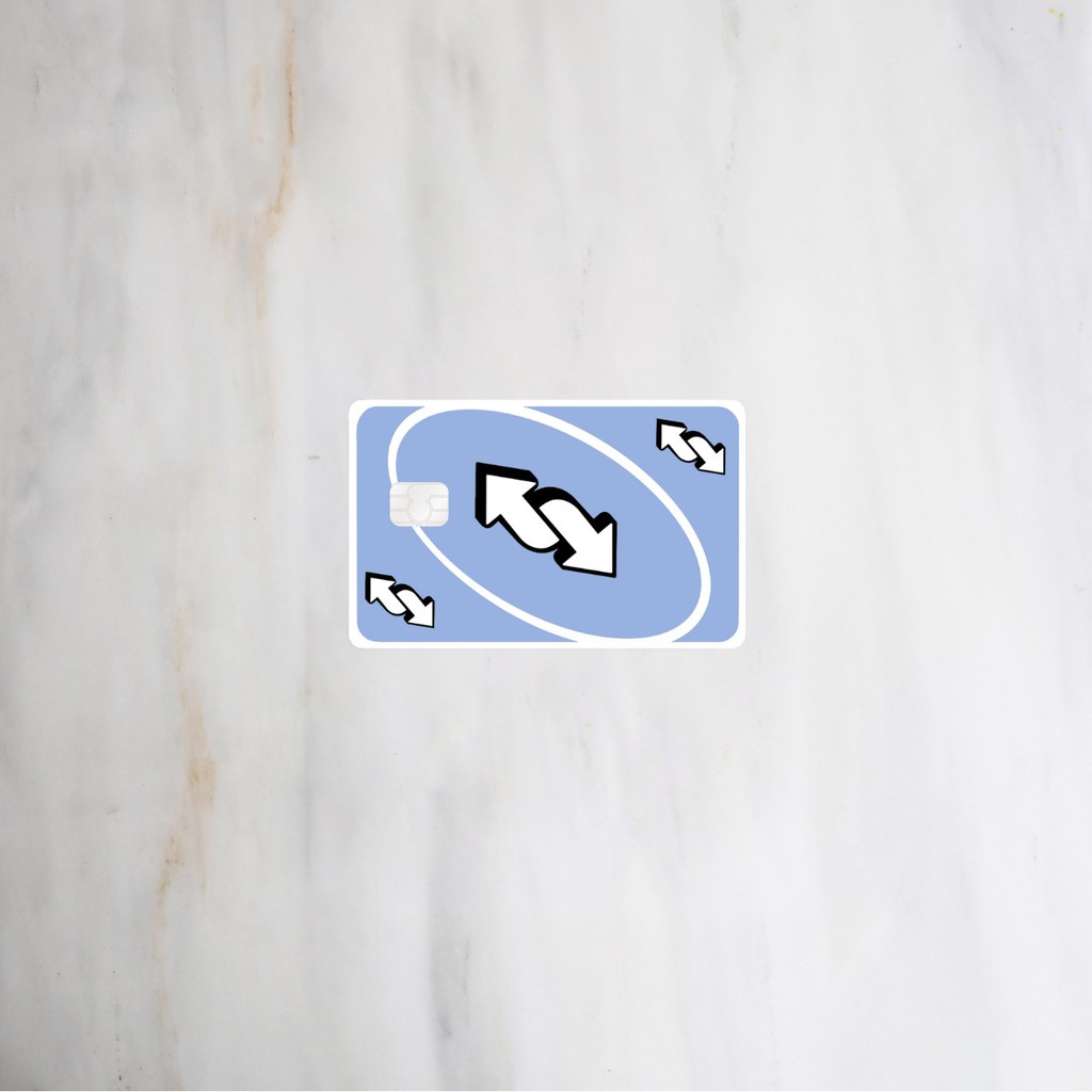 (Games) UNO REVERSE Passport Card Sticker Cover Skin ATM / Debit ...