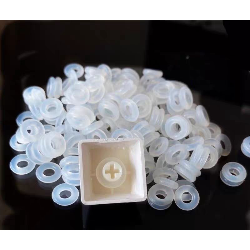 *Ready Stock*120Pcs White Rubber O-Ring Dampers Keycap For Mechanical ...