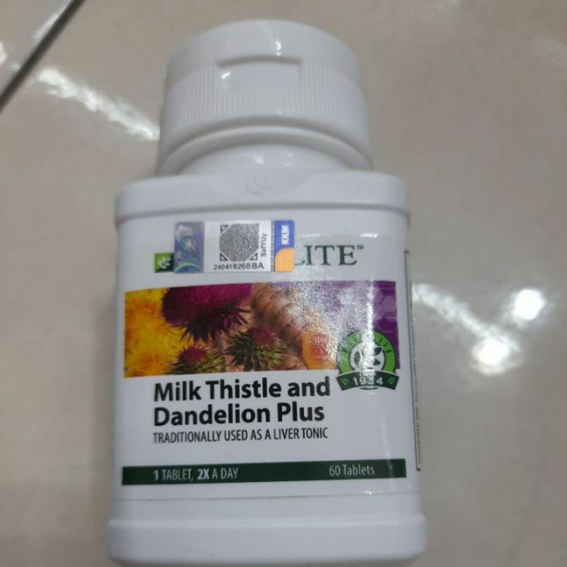 Nutrilite Milk Thistle and Dandelion Plus 60Tablets 100% Originally ...