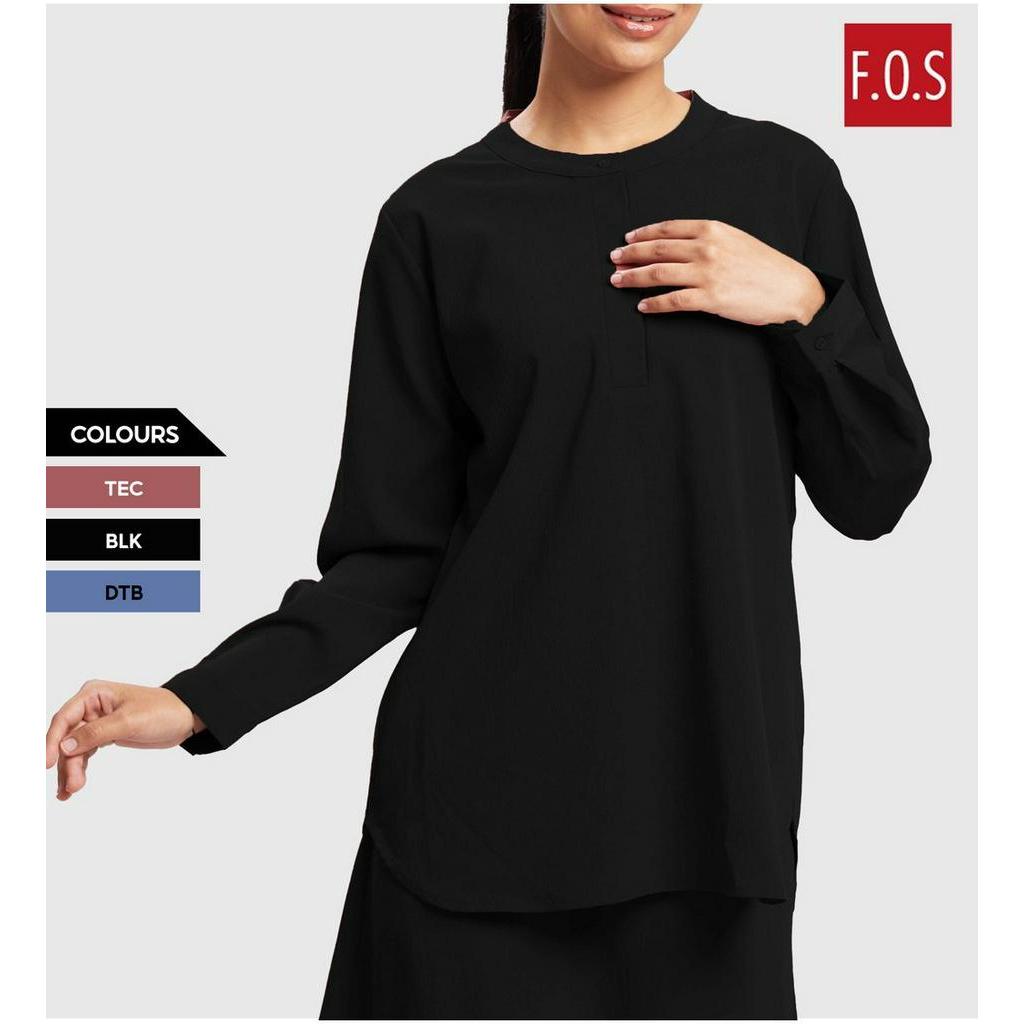 FOS x Navy & Navy Women's | Long Sleeve Crepe Set (BLK) | Shopee Malaysia