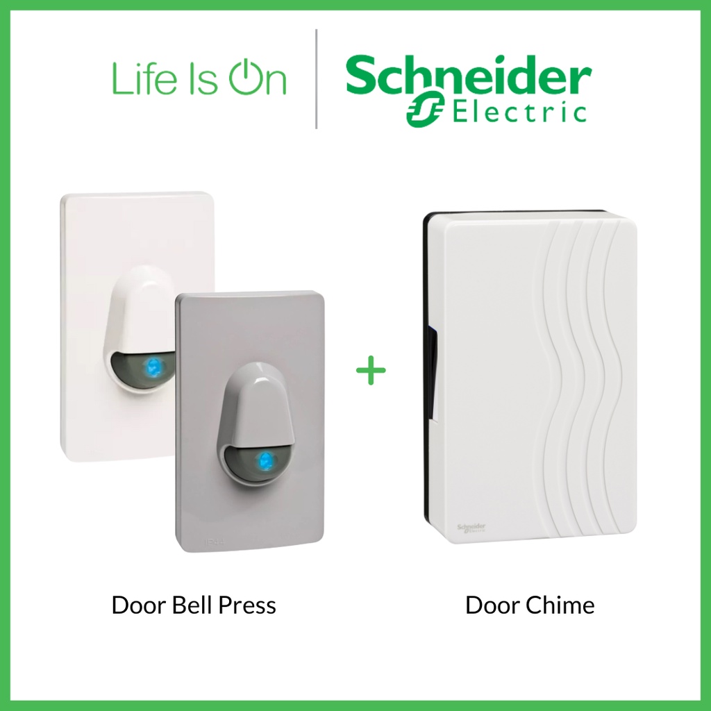 Schneider Electric Kavacha IP44 Weatherproof Surface Mount Door Bell ...