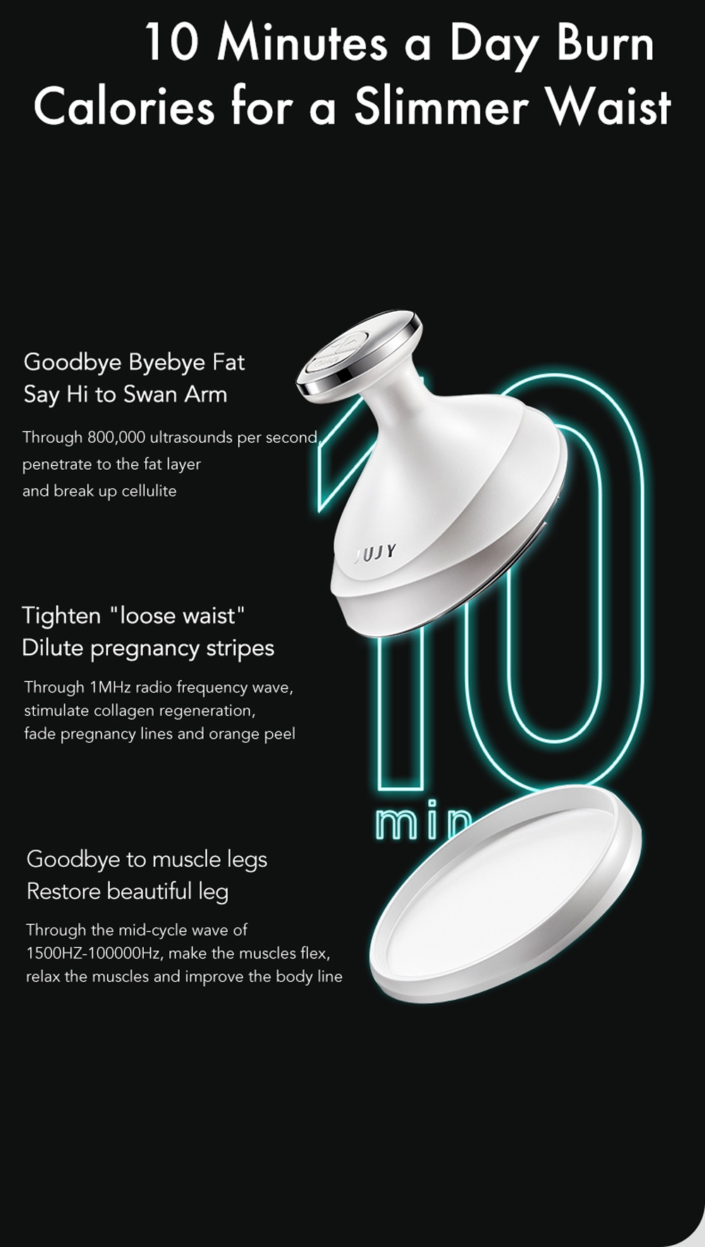 JUJY Burst Fat Body Slimming Instrument Pro (Ultrasonic Vibration ...