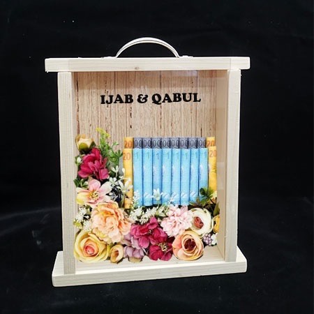 8x9in 3D Wooden Frame For DIY, Photo, Wedding Photo | Bingkai Foto 3D ...