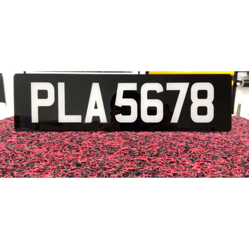 NUMBER PLATE KERETA 2D (TULISAN DALAM) YL1 FONT TINGGI (7CM) | Shopee ...